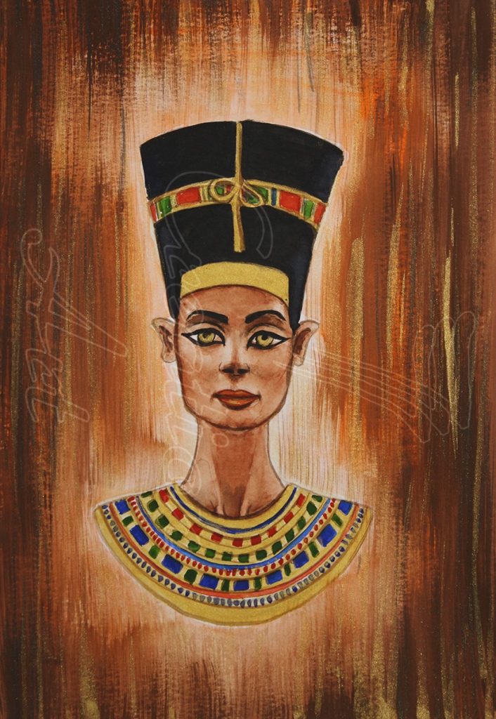 The Egyptian Queen Nefertiti - 7Creation Art